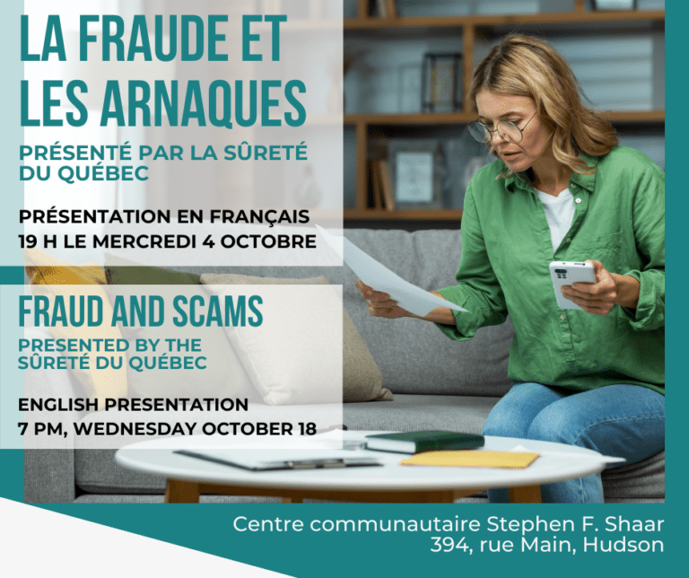 Reconnaître et prévenir la fraude et les arnaques - Ville de Hudson