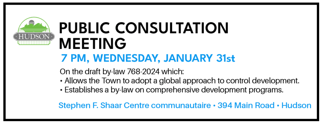 Public Notice: Public consultation meeting - draft by-law 768-2024 – 7 ...